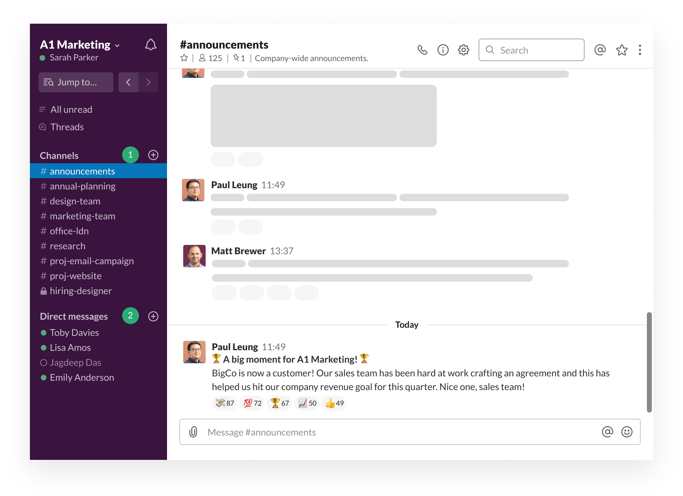 Lesson 3: Find and start conversations | Slack