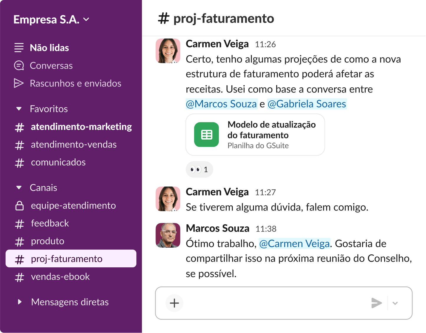 Compartilhamento de arquivos do Slack: documentos e armazenamento ...